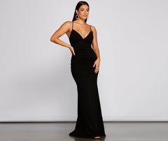 Bianca Ruched Mermaid Formal Dress – Oshnow